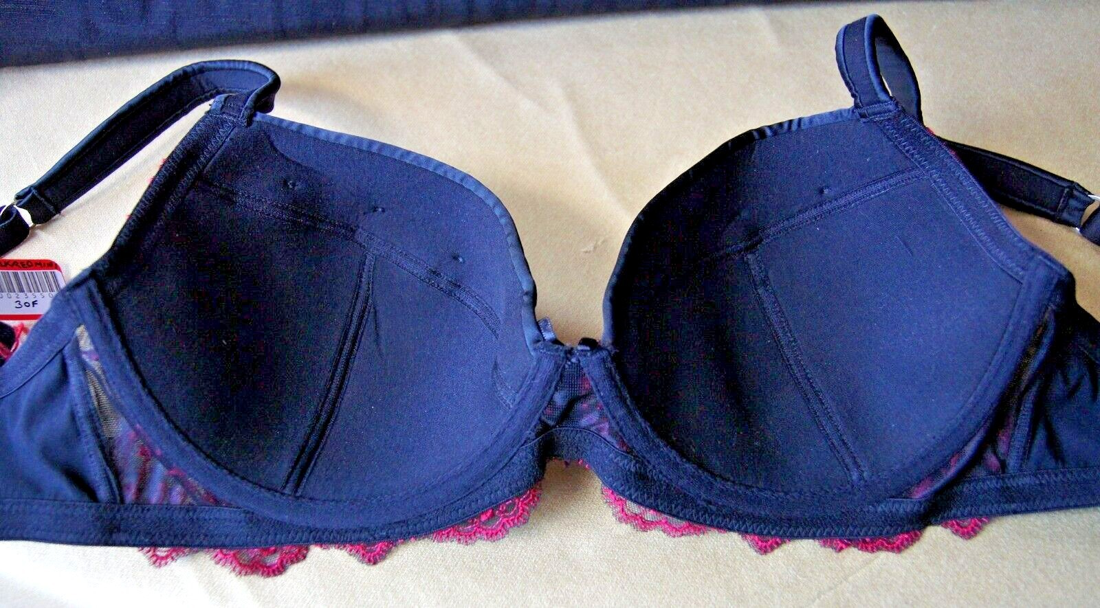 Masquerade Black Satin/Mesh Preformed "Minuet" U/W Plunge Bra | eBay