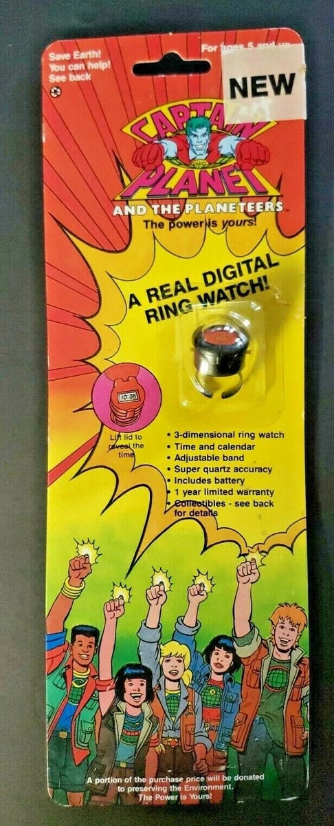 Captain Planet Characters Toy Rings