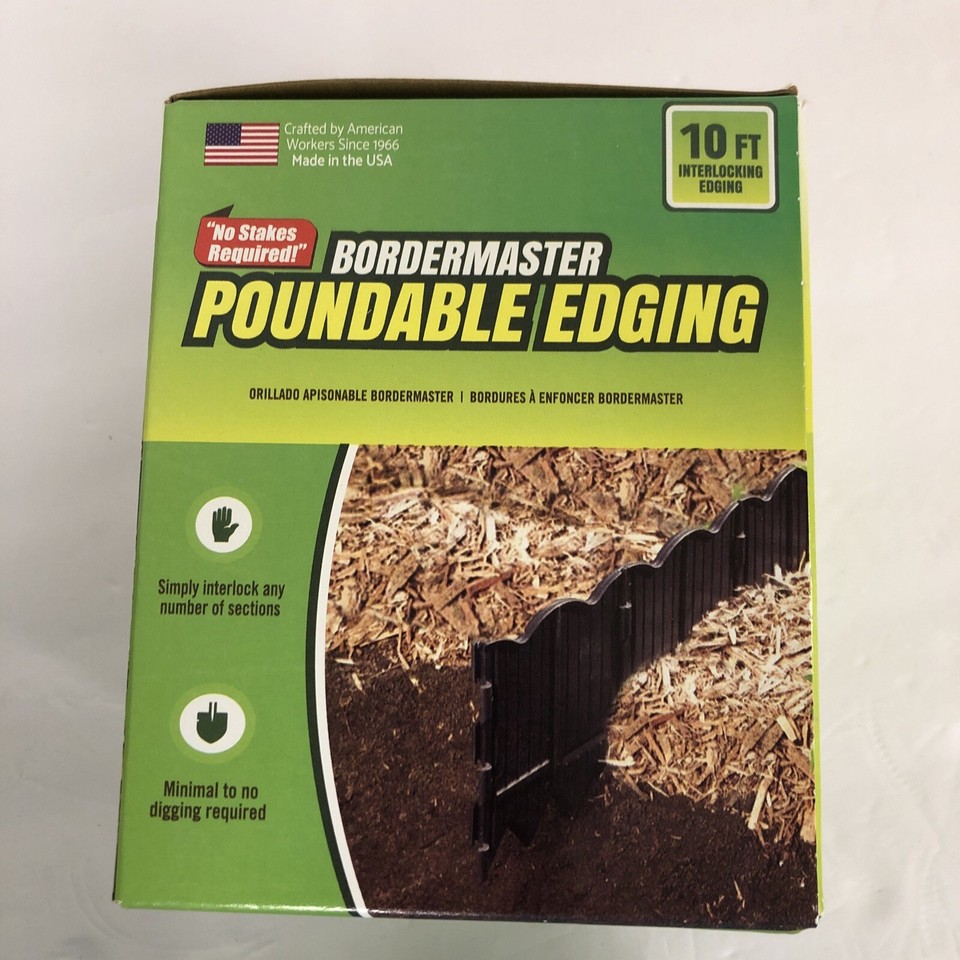 Border Master Poundable Edging Plastic Interlocking Sections 10 Ft | eBay