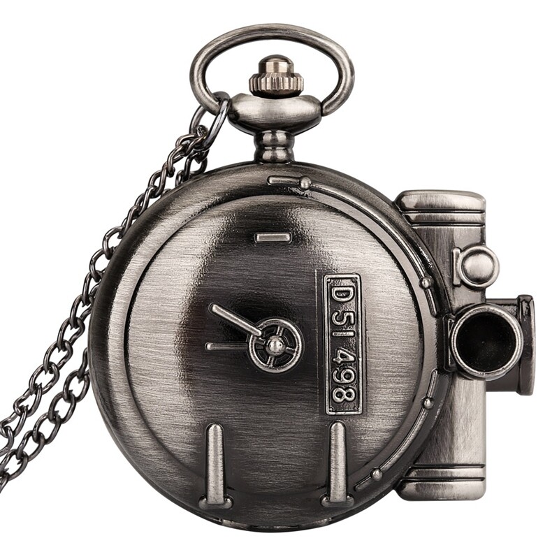 Steampunk Unique Train Design Quartz Pocket Watch Necklace Gifts for ...