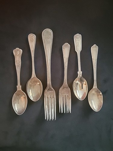 epns a1 sheffield england Set Of 10 Various Serving Spoons And Forks | eBay