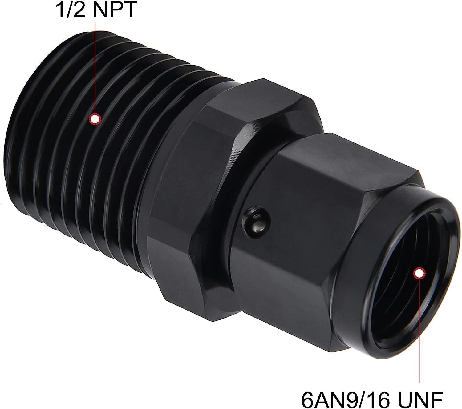 4AN/6AN/8AN Female to 1/2 1/4 1/8 3/8NPT Male Straight Swivel Adapter ...