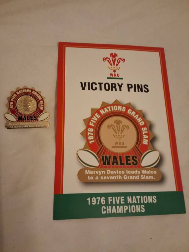 Wales Rugby Pin Badge WRU Five / Six Nations 1976 Five Nations ...