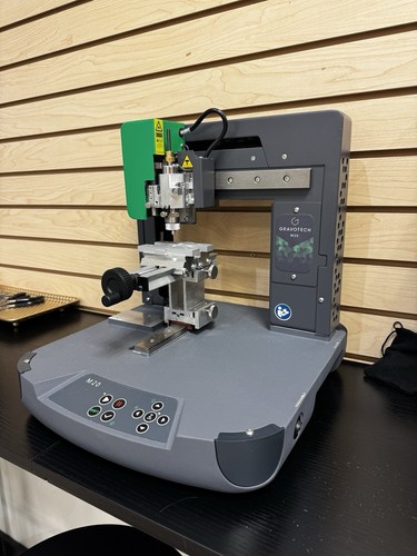 ^ Gravograph M20 V3 Jewel 4”x 4” Rotary CNC Flat & Ring Engraving ...
