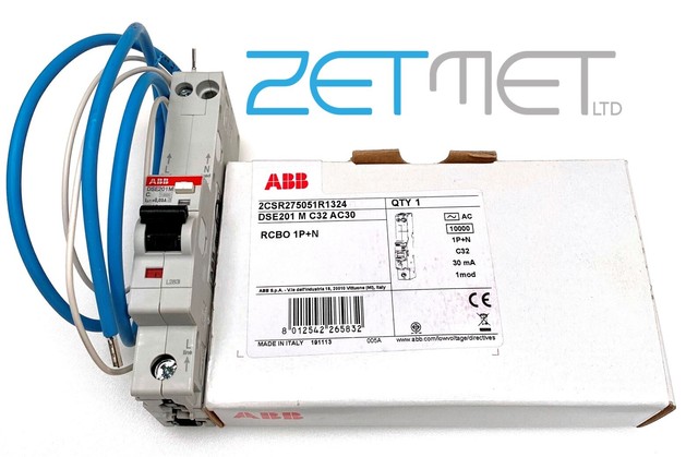 ABB 32 Amp Type C 10ka 30ma RCBO RCD MCB Dse201 M 2csr275051r1324 for ...