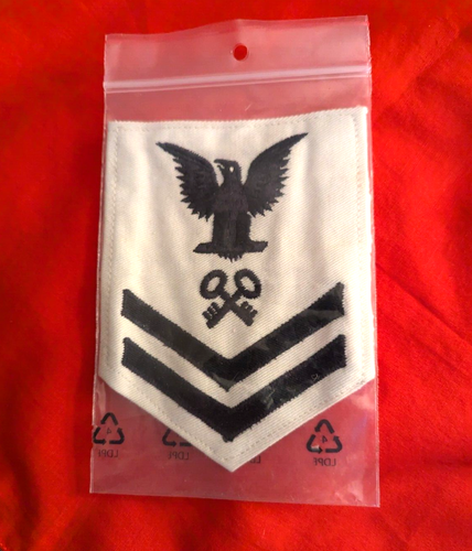 USN US Navy Storekeeper Petty Officer 3rd Class WHITE Patch | eBay