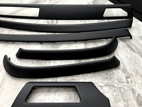 BMW E90 M3 CARBON LEATHER Interior Trim Kit set BLACK STITCH LHD | eBay