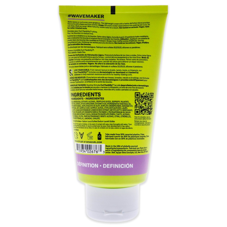 Wave Maker Cream-NP by DevaCurl for Unisex - 5 oz Cream | eBay