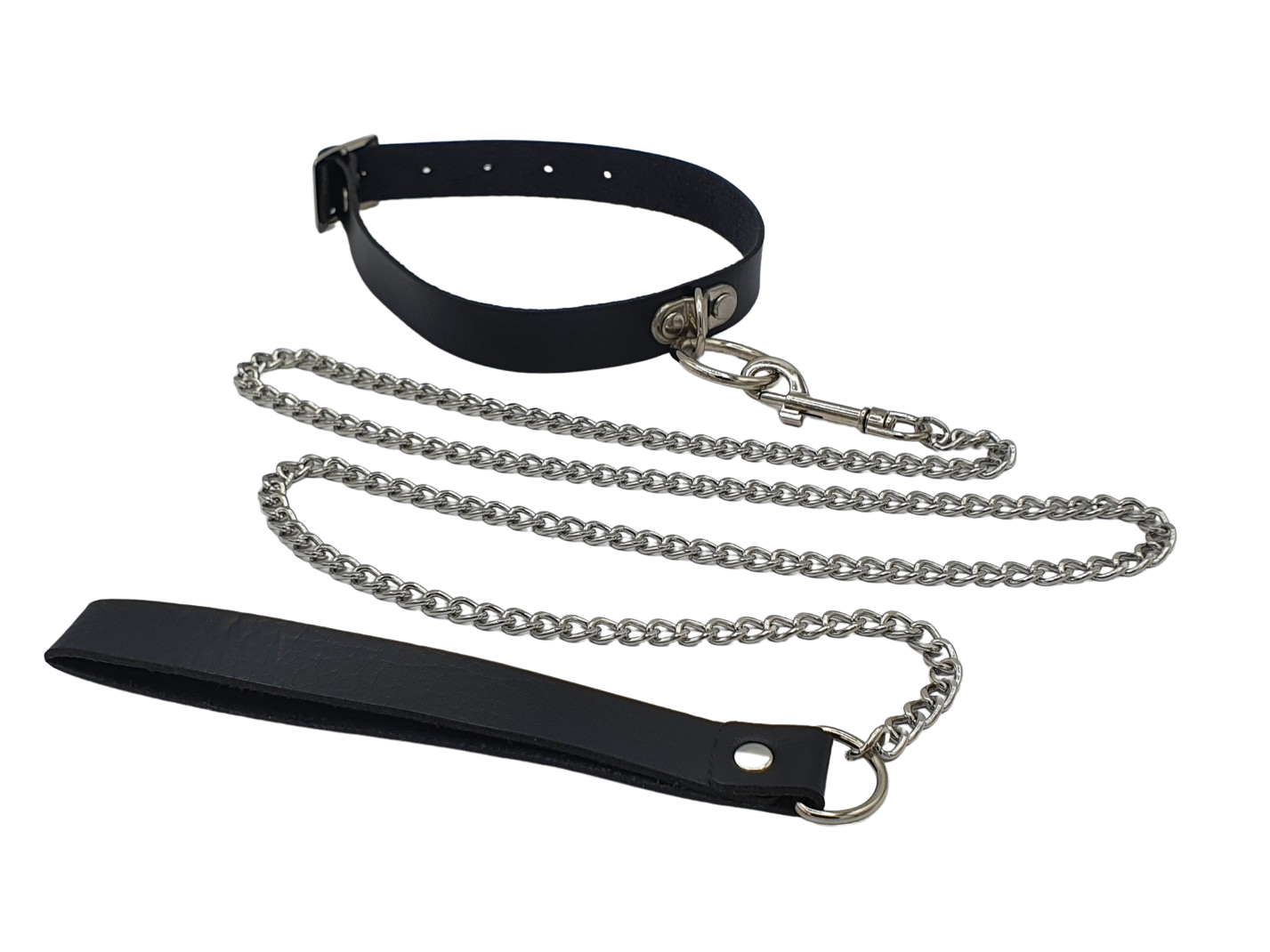 Choker Collar & Lead Necklace Sub Slave Kink BONDAGE Restraint Leash ...