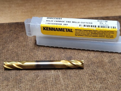 KENNAMETAL SOLID CARBIDE DOUBLE END MILLS DHEC250S4 - KC610M | eBay