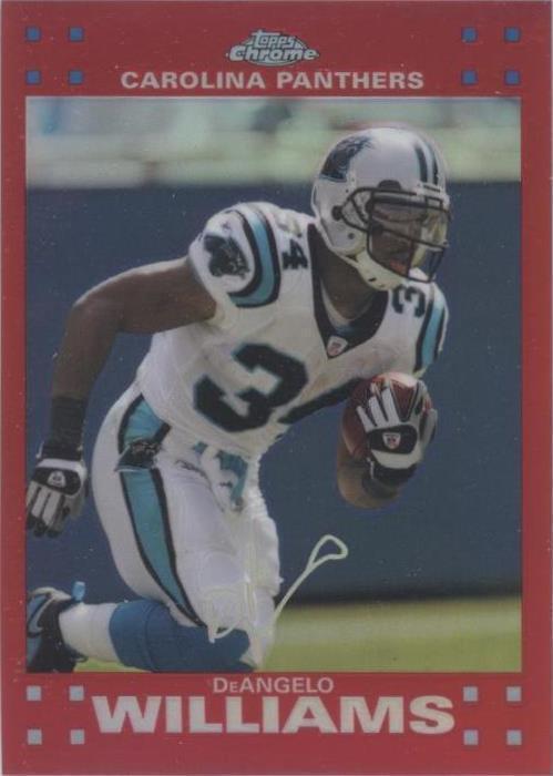 2007 Topps Chrome - DeAngelo Williams #TC120 Red Refractor /139 for ...