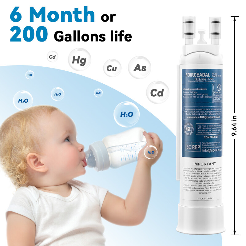 1~4Pack Replacement For Frigidaire FPPWFU01 Water & Ice Refrigerator ...