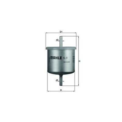 Fuel Filter For Ford Escort MK5 1.4 Mahle 0122150 1022150 1094371 ...