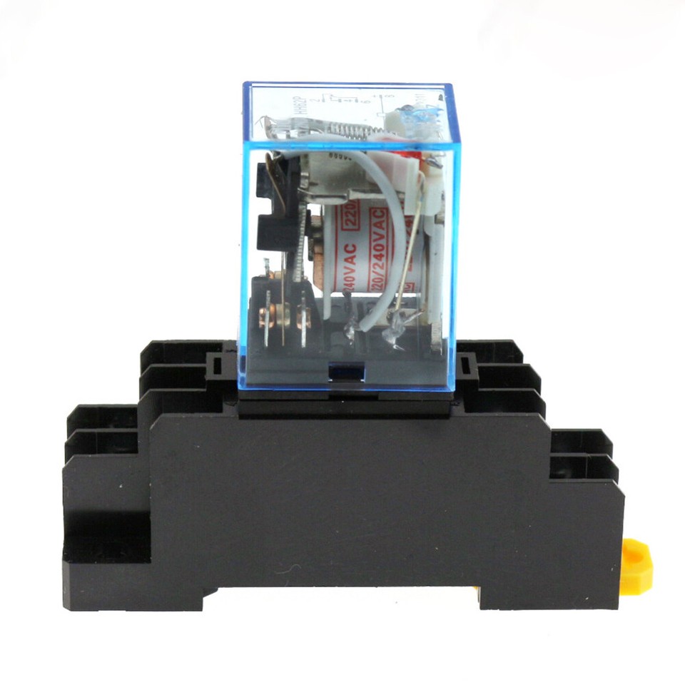 LY2NJ JQX-13F Small Coil Power Relay AC 200V/DC 24V/DC 12V 8PIN with ...