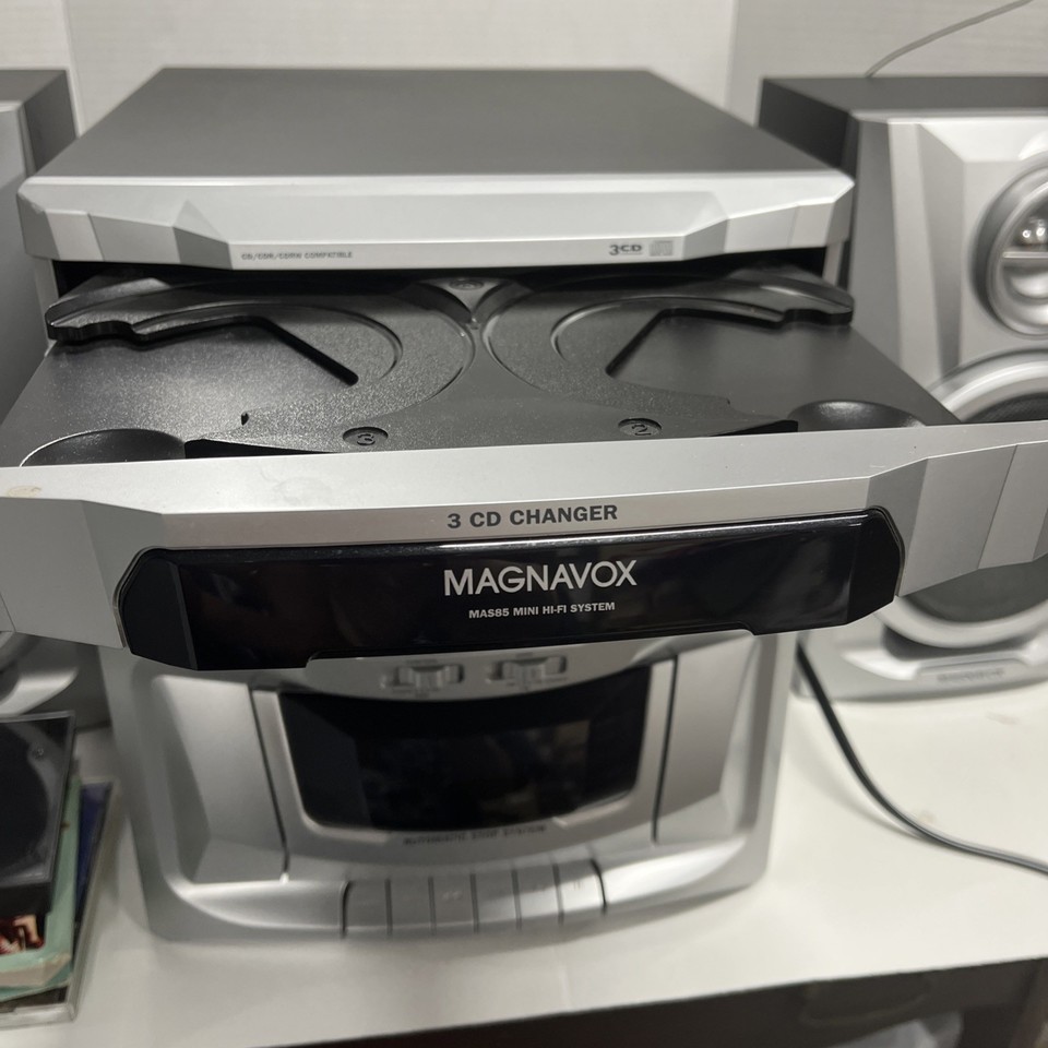 Magnavox 3 CD Changer MAS85 Hi-Fi Cassette And AM/FM Stereo Radio | eBay