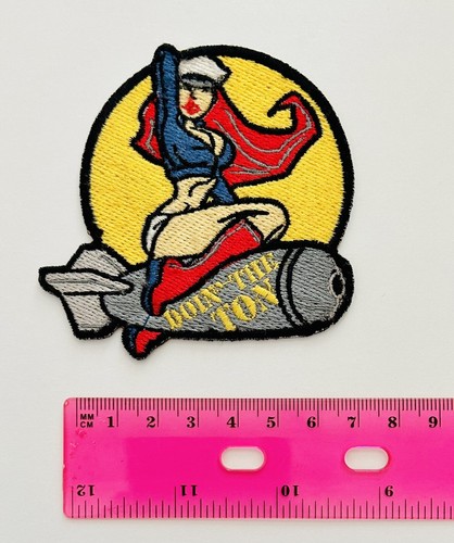 World War II Pin Up Girl Atomic Bomb Iron On Patch | eBay