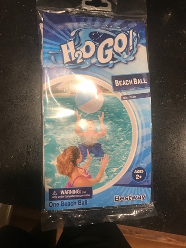 20” INFLATABLE BEACH BALL H20 GO! | eBay