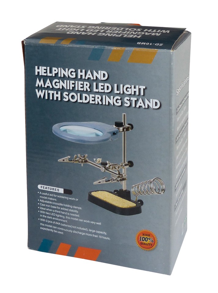 Helping Hand with Magnifier Profiversion Valuable Blanko Massive Gußfuß ...
