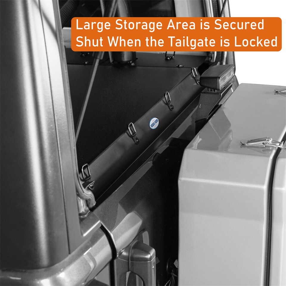 Trunk Security Steel Deck Shelf Enclosure fit 2-Door Jeep Wrangler JL ...