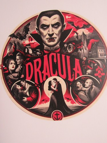 New 7 3/4" Round Vintage Look Dracula Metal Sign Free Shipping | eBay