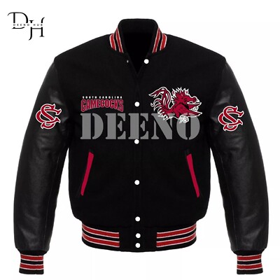 New Letterman RARE South Carolina Gamecocks NCAA All Black Varsity ...