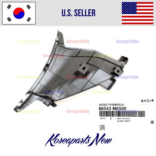 FRONT Bumper Duct Air Curtain Left DRIVER 86543M7500 ⭐OEM⭐ Kia Forte ...