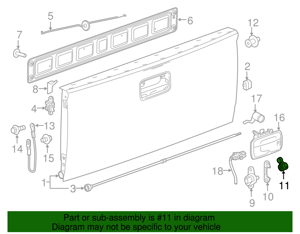 Genuine GM Tailgate Hinge Bushing 23199956 | eBay