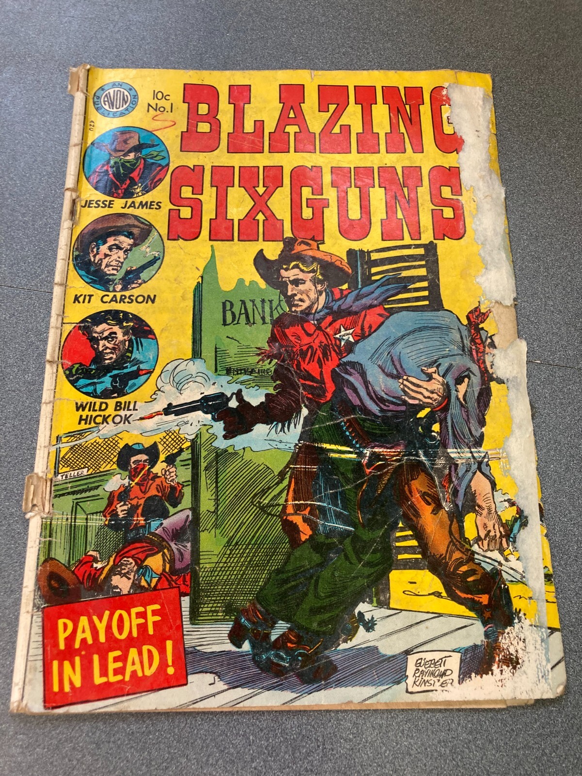 Blazing Six Guns #1 Avon Comics 1952 low grade | eBay