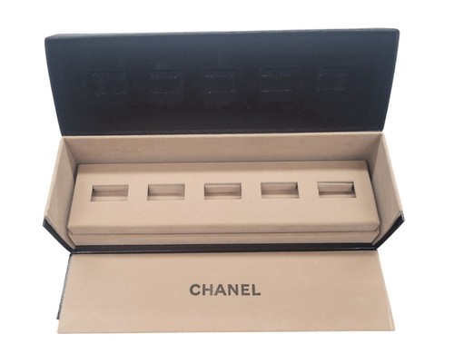 Chanel Black Logo Mini Perfume Box Display Case Holds 5 Mini Bottles | eBay