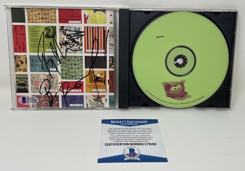 GUSTER Signed PARACHUTE CD Ryan Miller Adam Gardner Brian Rosenworcel ...