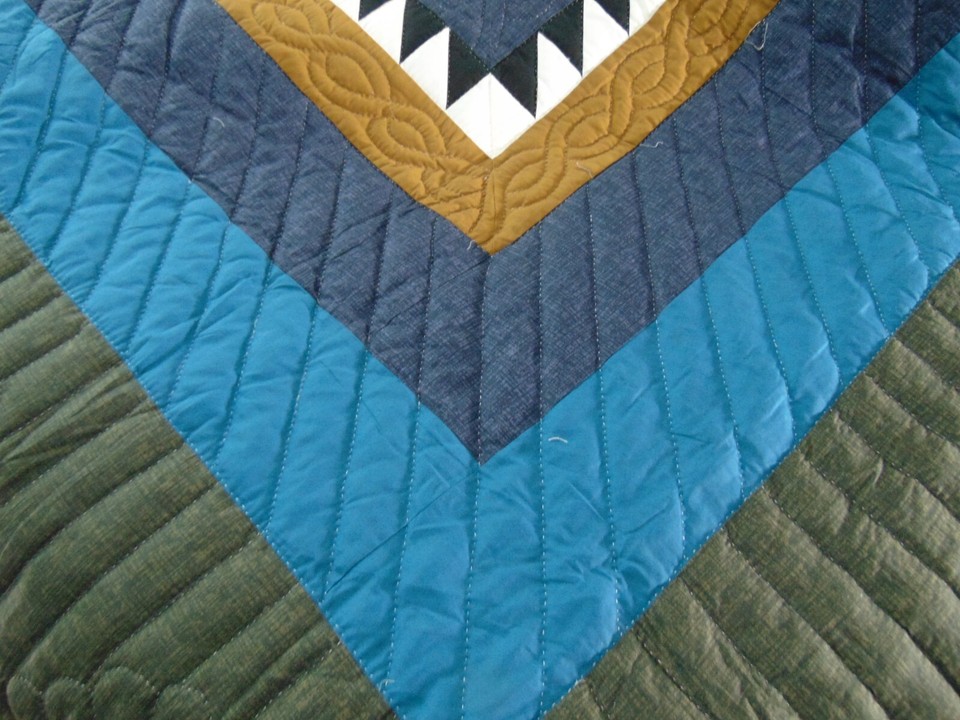 NEW! AMISH HANDMADE QUILT! ~ Snowflake ~ 97 x 114 | eBay