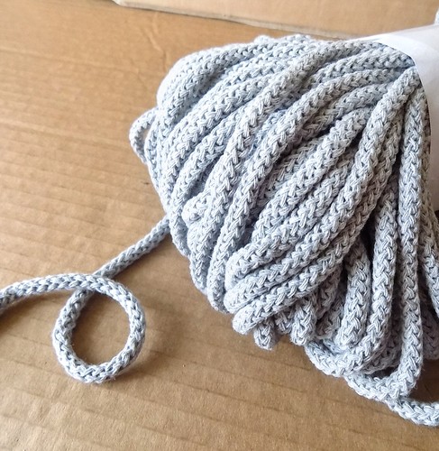 Braided Cotton Cord Piping String 5mm Drawstring Cord 30colors Rope ...