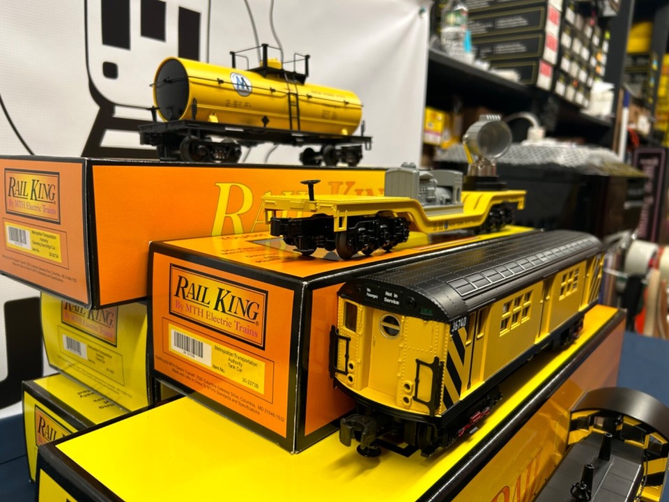 Mth Metropolitan Transportation Authority NW2 Work Train Set w/Proto 2 ...