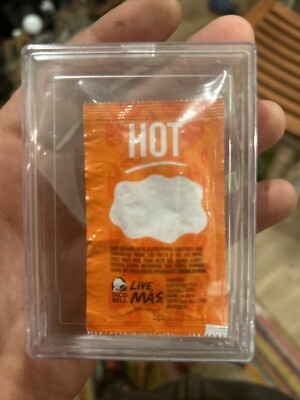 EMPTY SEALED DEFECTIVE Taco Bell Hot Sauce Single Packet AND ERROR ...