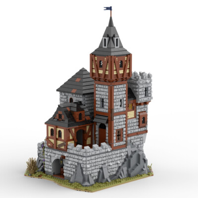 Medieval Castle Model with Interior Modular Building 4228 Pieces MOC ...