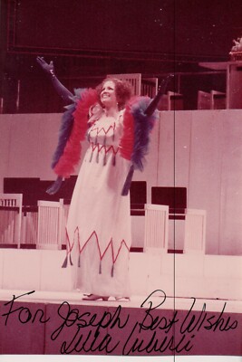 Autographed 4x6 Photo Lella Cuberli American soprano Opera Singer | eBay