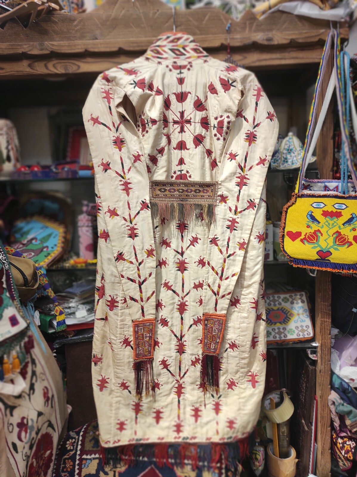 Rare Vintage Turkmen Turkoman Traditional White Chirpy Costume | eBay