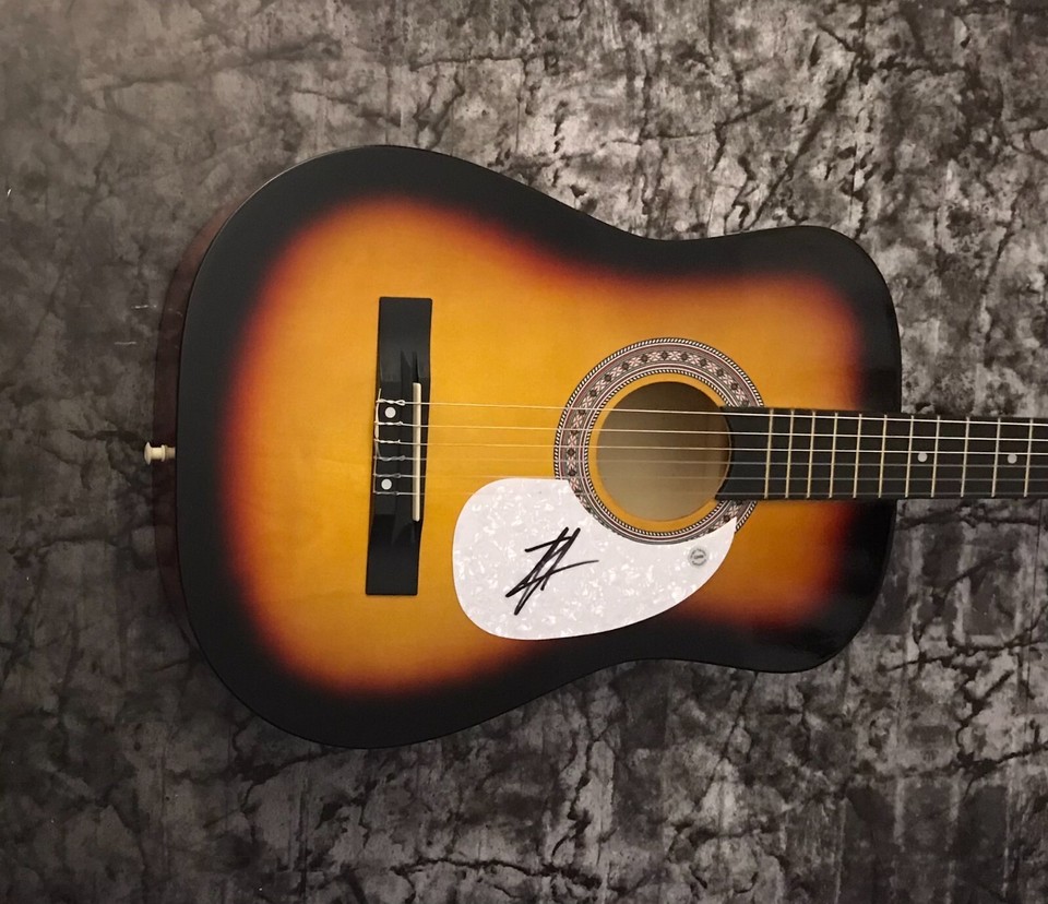 GFA Creed Human Clay SCOTT STAPP Signed Acoustic Guitar PROOF S2 COA ...
