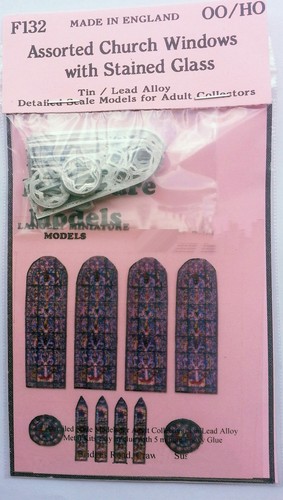 Church Window frames stained glass Film F132 UNPAINTED OO Scale Models ...