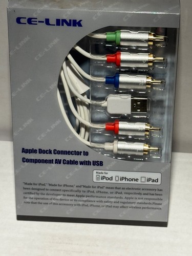 CE-Link Apple Dock Connector to Component AV Cable w/USB | eBay