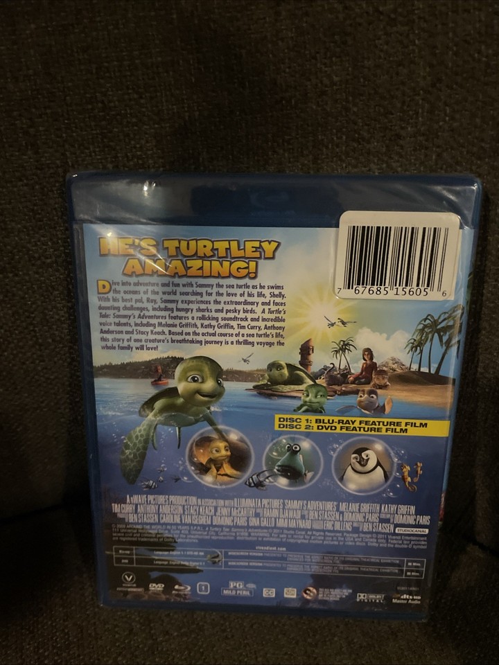 A Turtle's Tale: Sammy's Adventures (Blu-ray + DVD) New Sealed ...