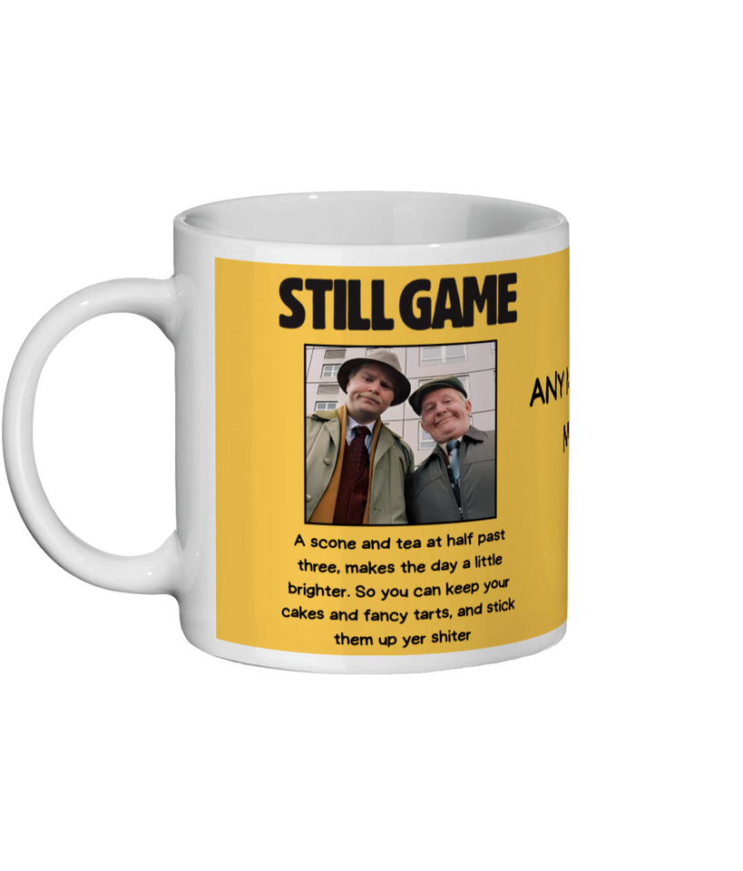 Still Game Mug Jack Victor Tea Scone Quote Rhyme Funny Scottish Gift ...