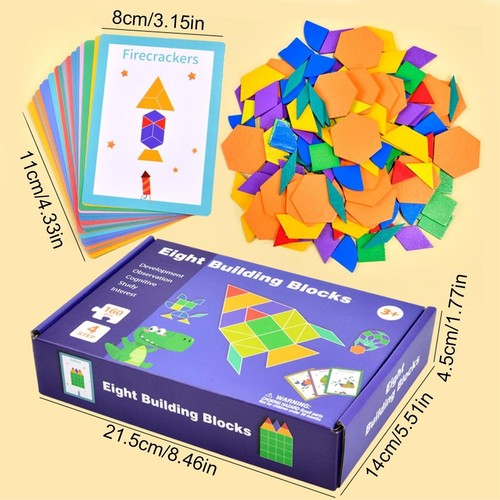 Geometric Shape Puzzle. Wooden Pattern Pieces Set. Secure Sorting And ...