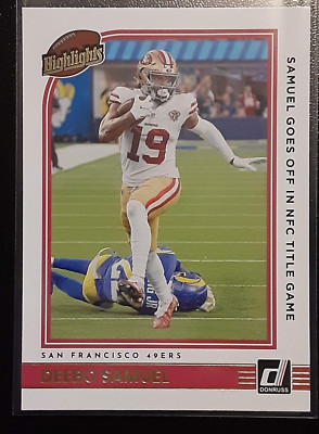 2022 Panini Donruss Highlights Insert NFC Title Game #H-DS Deebo Samuel ...