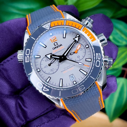 Omega Seamaster Planet Ocean Chronograph 45.5mm Titanium Orange/Gray ...