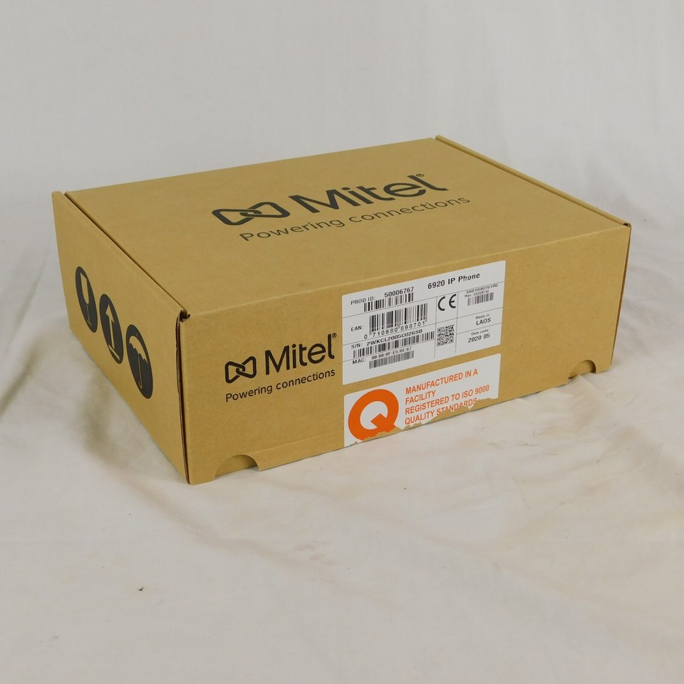 Mitel Model 6920 VOIP IP Business Phone 50006767 Handset Stand Open Box ...