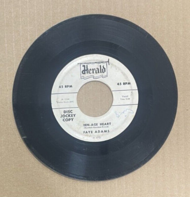FAYE ADAMS HERALD RECORDS WITNESS TO THE CRIME/TEEN-AGE HEART 45 DJ ...