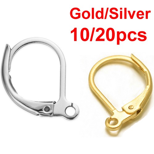 Earrings Silver Gold Hypoallergenic Lever Back Leverback Ear Hooks ...