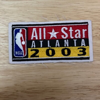 2003 NBA All-Star Game (Atlanta) Embroidered 4" x 2" Patch *M. JORDAN ...