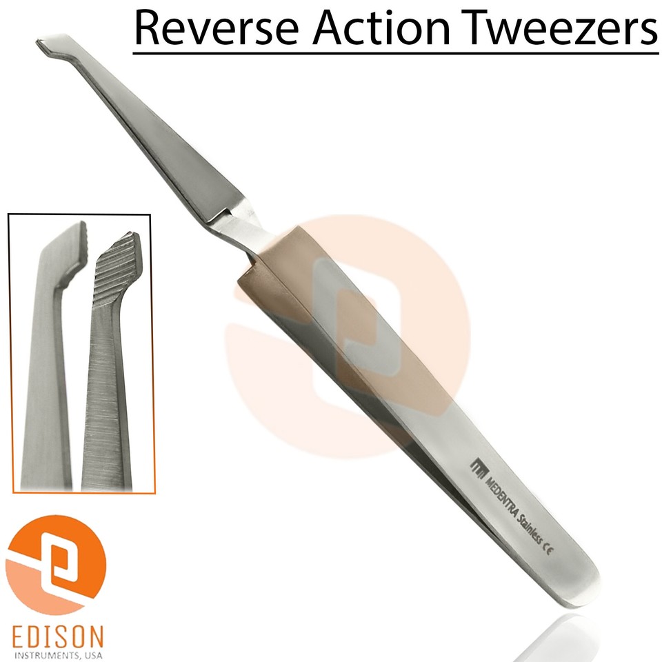 Set of 5 Orthodontic Bracket Holding Placer Tweezers Reverse Action ...